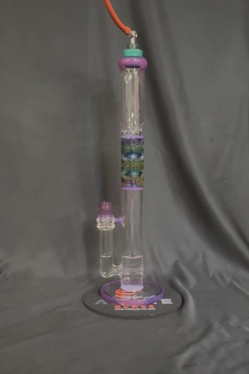 Gold purple with laser sleeve 60hole – AshMe Glass