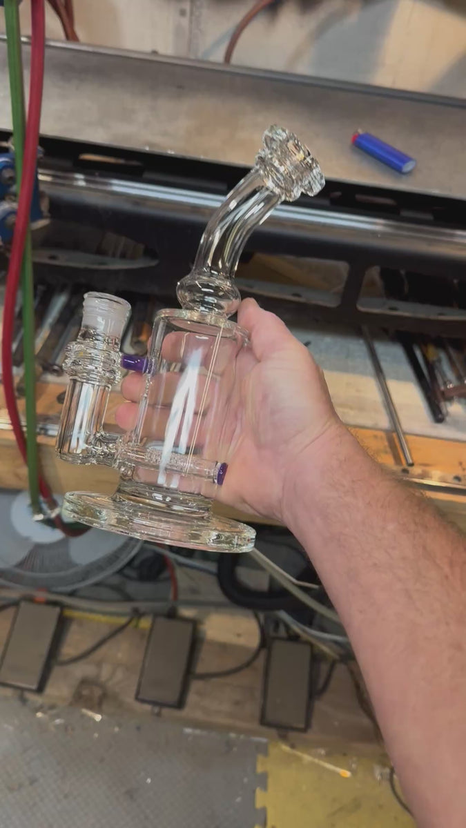 60hole rig style bubbler – AshMe Glass