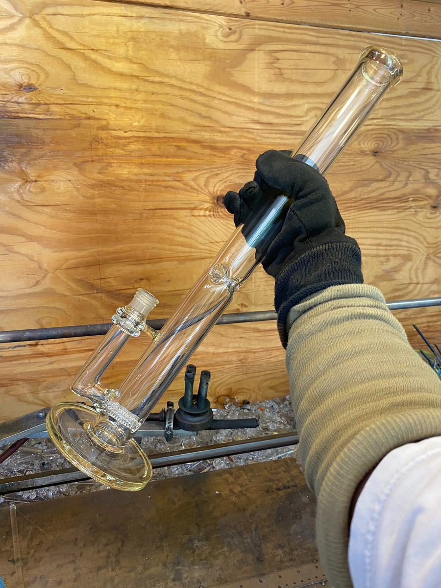 Super Stacker 120 dual grid clear w/ color bridge and name marble ...