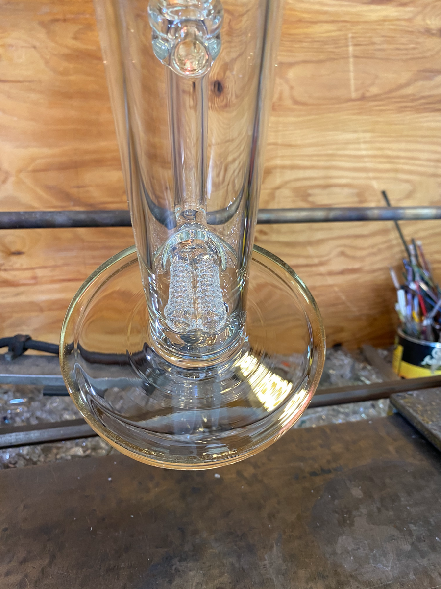 Super Stacker 120 dual grid clear w/ color bridge and name marble ...